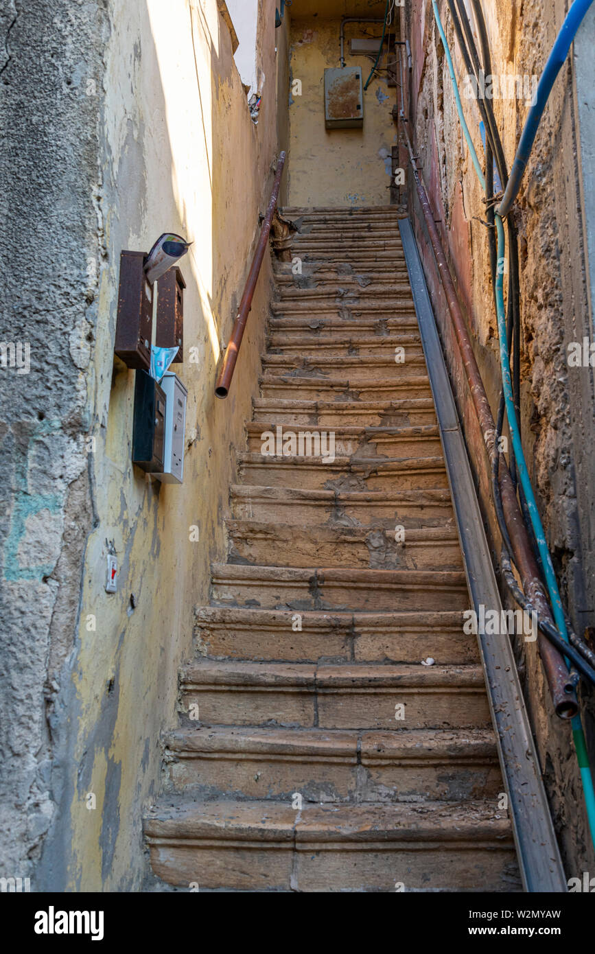 Damaged house staircase stairs hi-res stock photography and images - Alamy