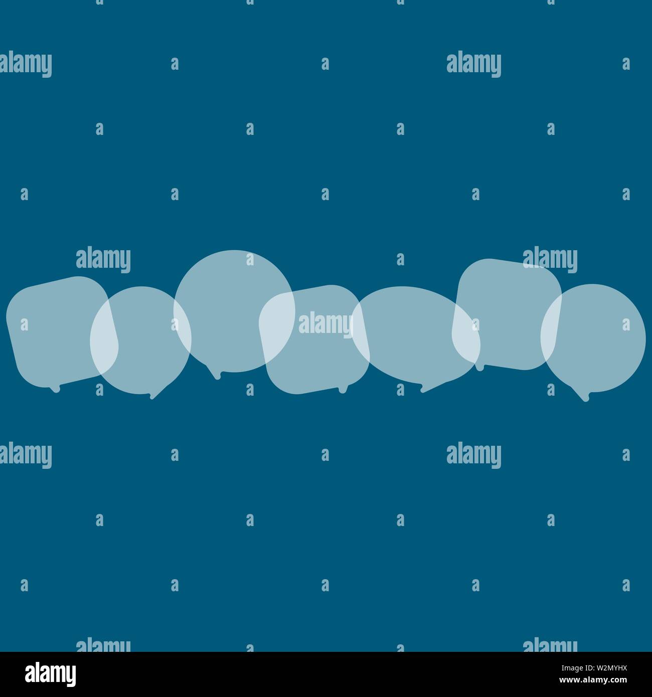 Communication speech bubbles icons. Vector eps10 illustration Stock ...