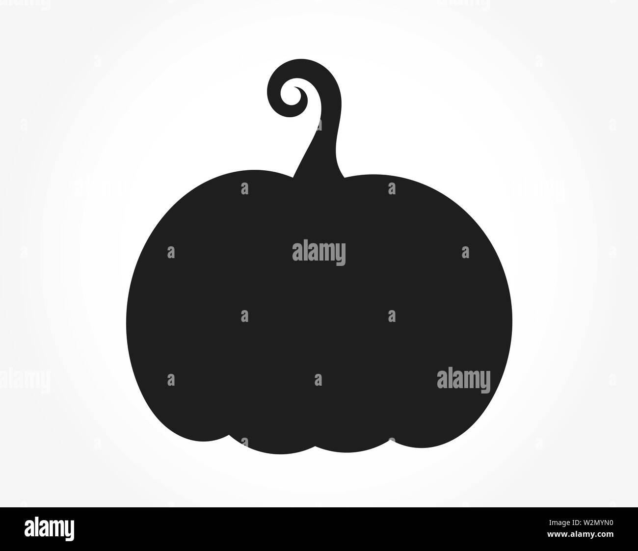 Black pumpkin shape icon. Vector illustration Stock Vector Image & Art ...
