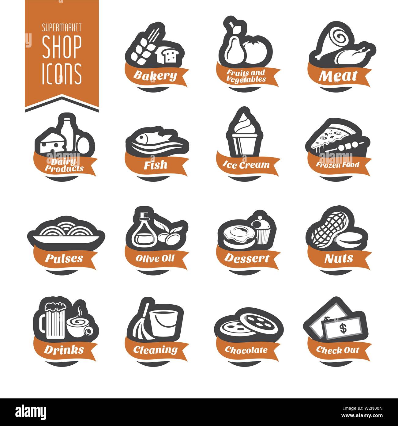 Supermarket Shelf Icon