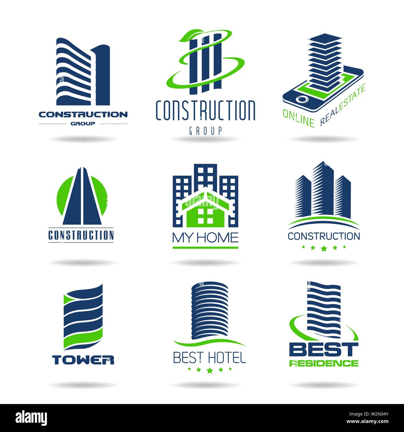 Building and construction icon set Stock Vector Image & Art - Alamy