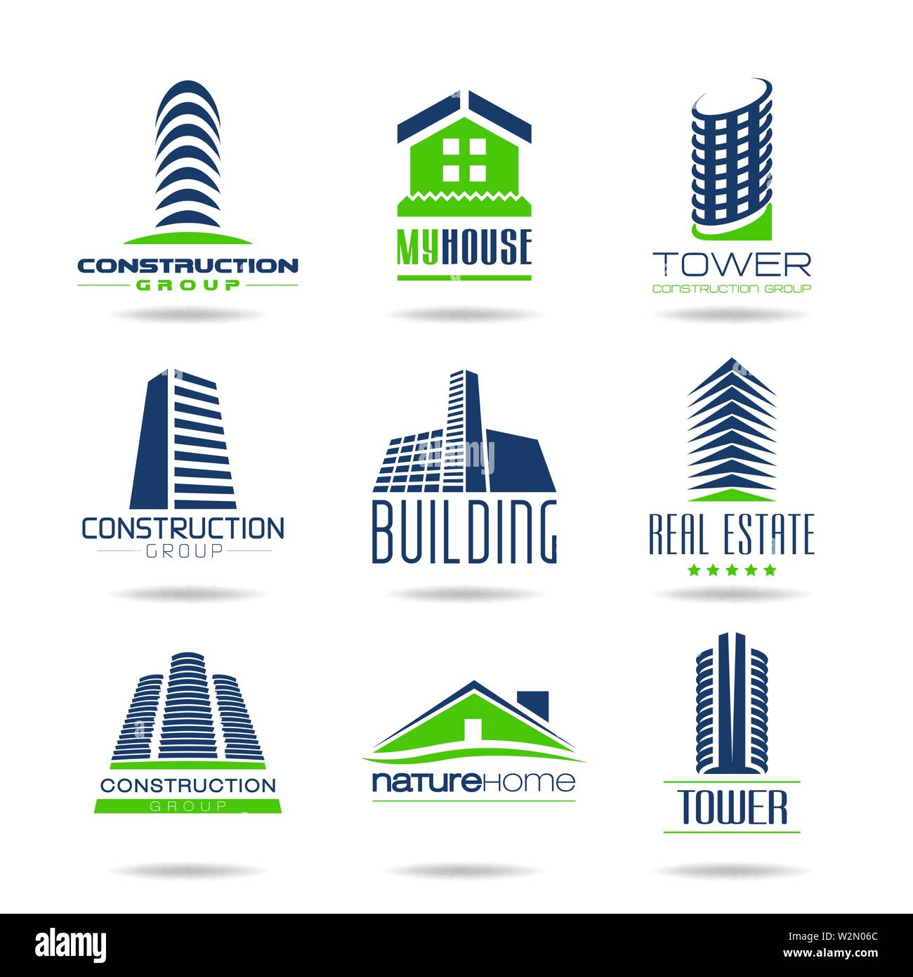Building and construction icon set Stock Vector Image & Art - Alamy