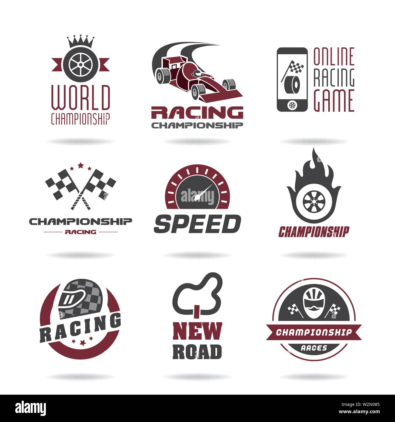 Formula 1 icon set, sport icons and sticker Stock Vector Image & Art ...