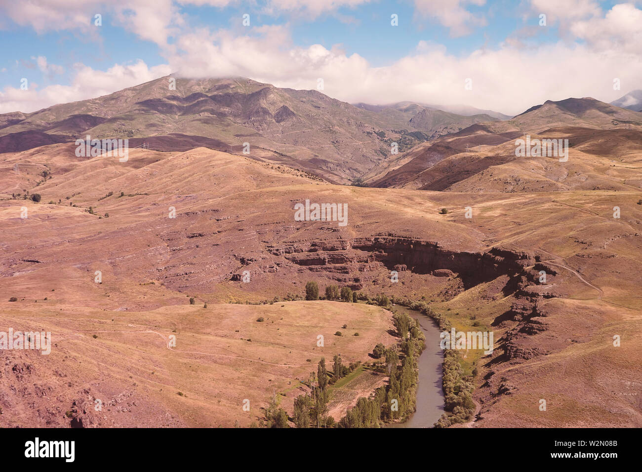 Coruh River at Kop Mountain in Bayburt; Turkey Stock Photo - Alamy