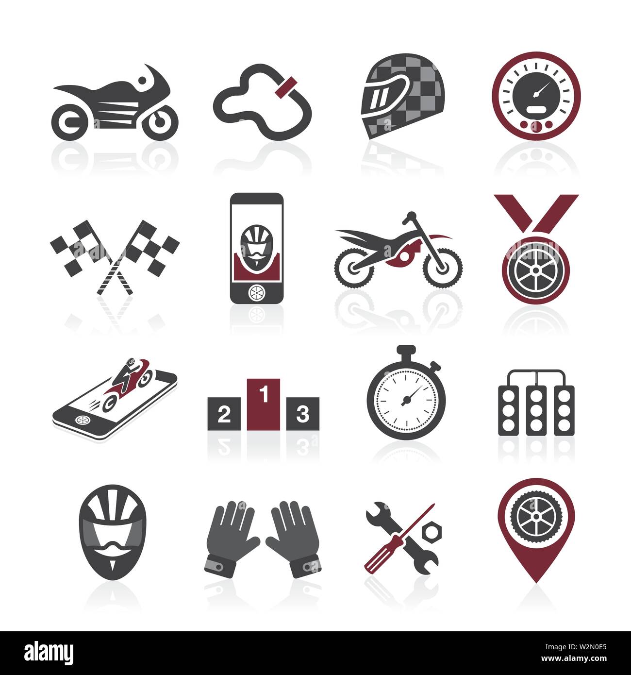 Motorcycle front view Stock Vector Images - Alamy