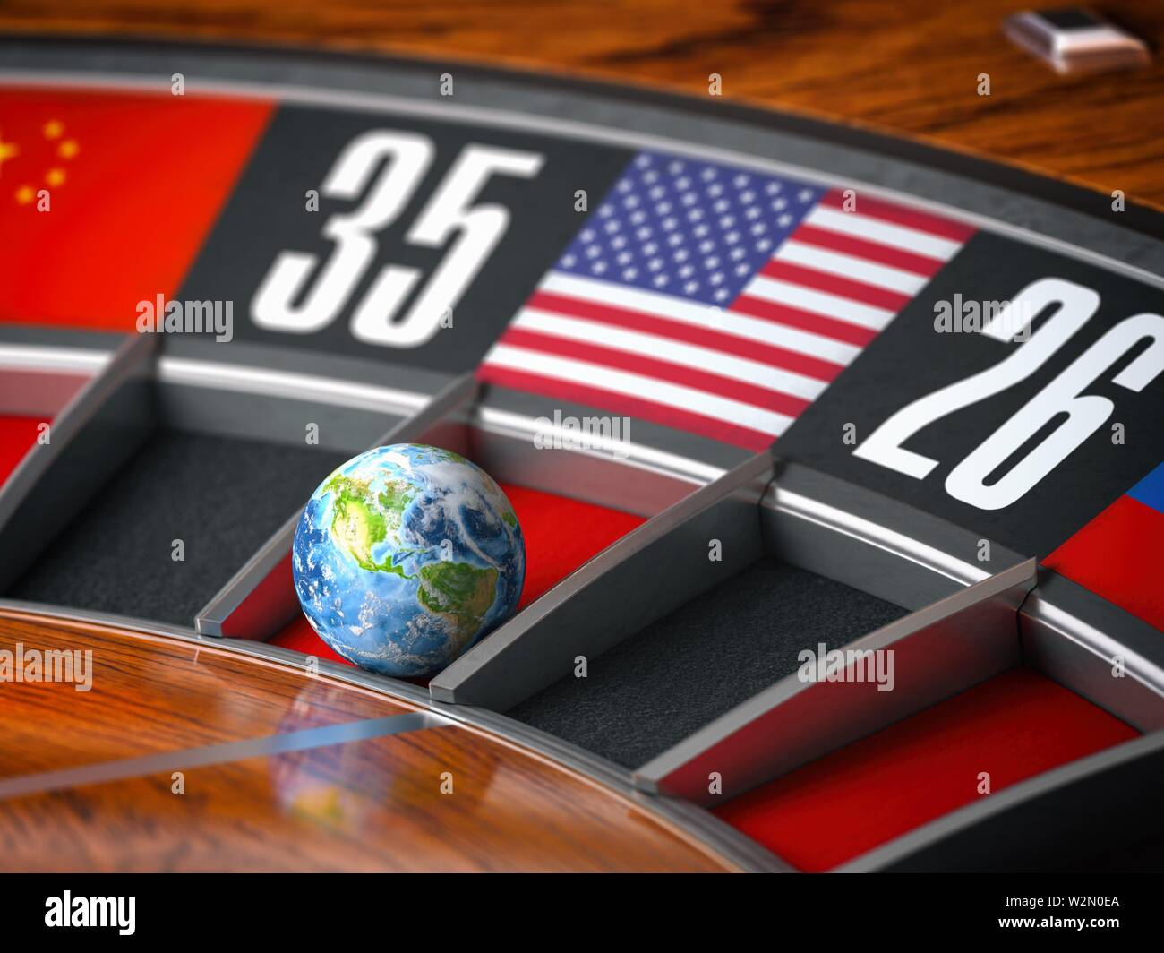 American roulette wheel hi-res stock photography and images - Alamy