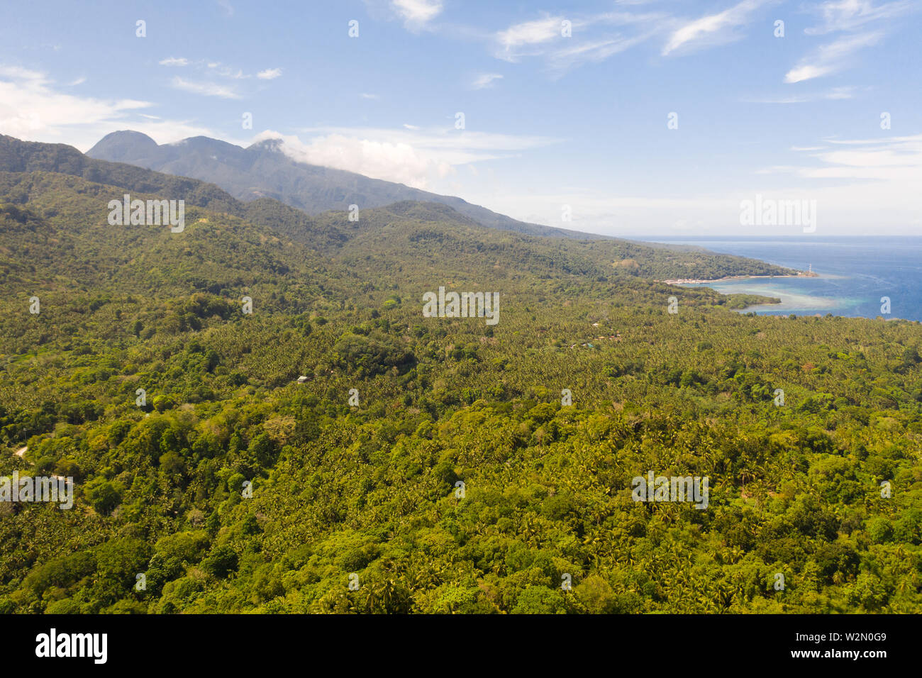Hibok-Hibok Volcano. Mountain landscape on the island of Camiguin ...