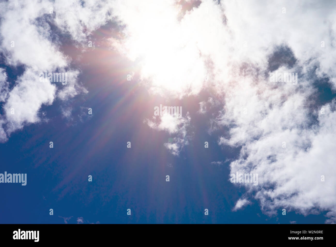 Nice blue sky with white clouds as a background hi-res stock ...