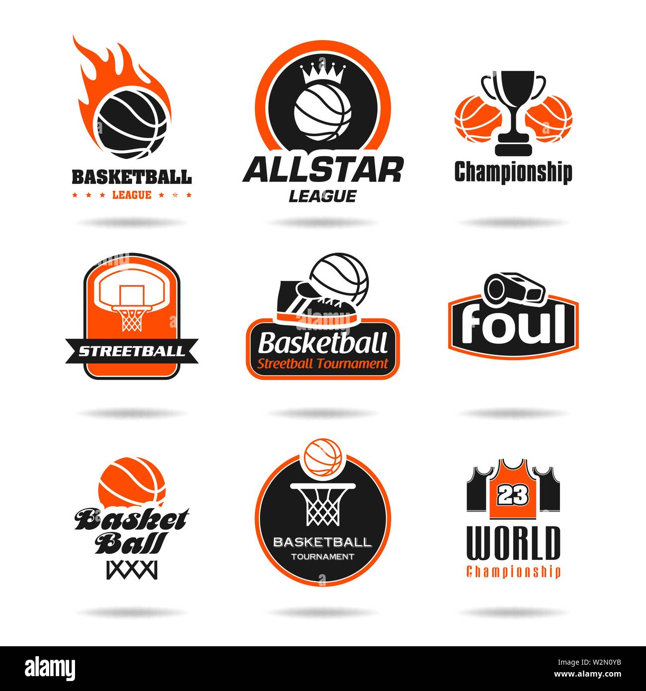 Basketball icon set Stock Vector Image & Art - Alamy
