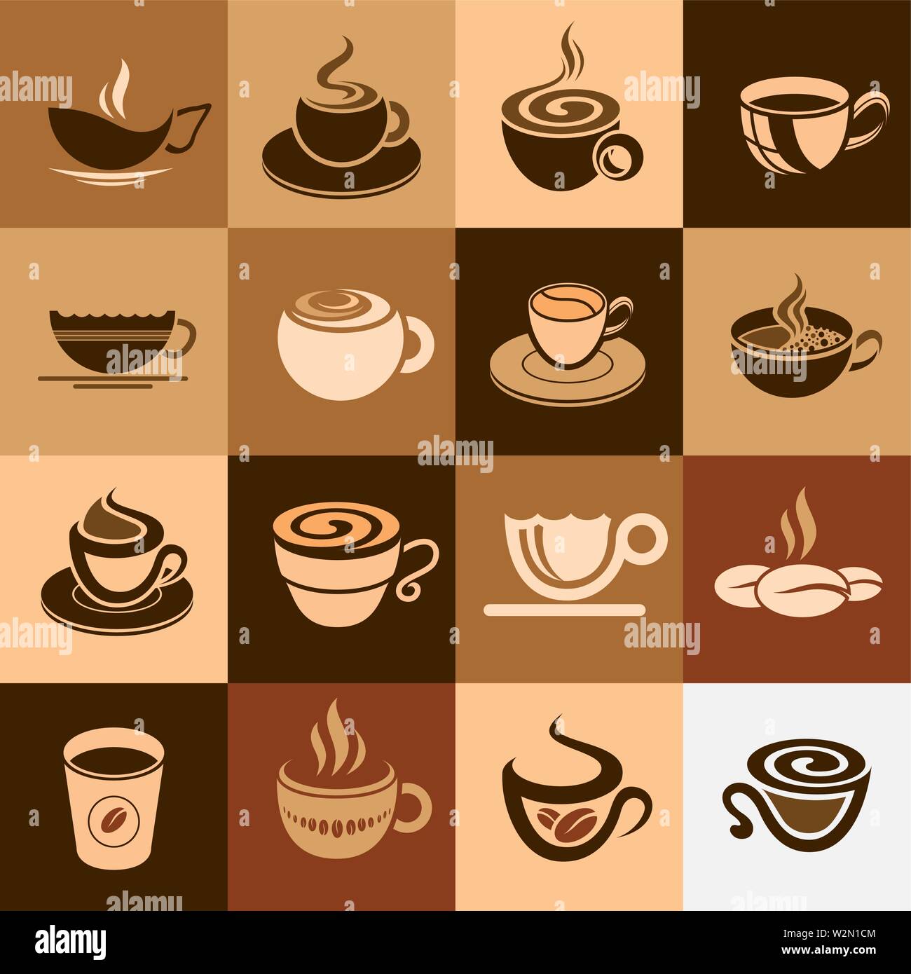 Caramel assortment Stock Vector Images - Alamy