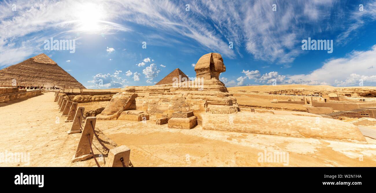 Front View Of The Great Sphinx At Giza High Resolution Stock ...