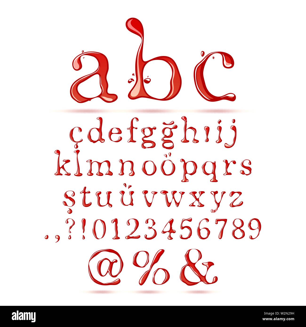 Ketchup abc Stock Vector Images - Alamy