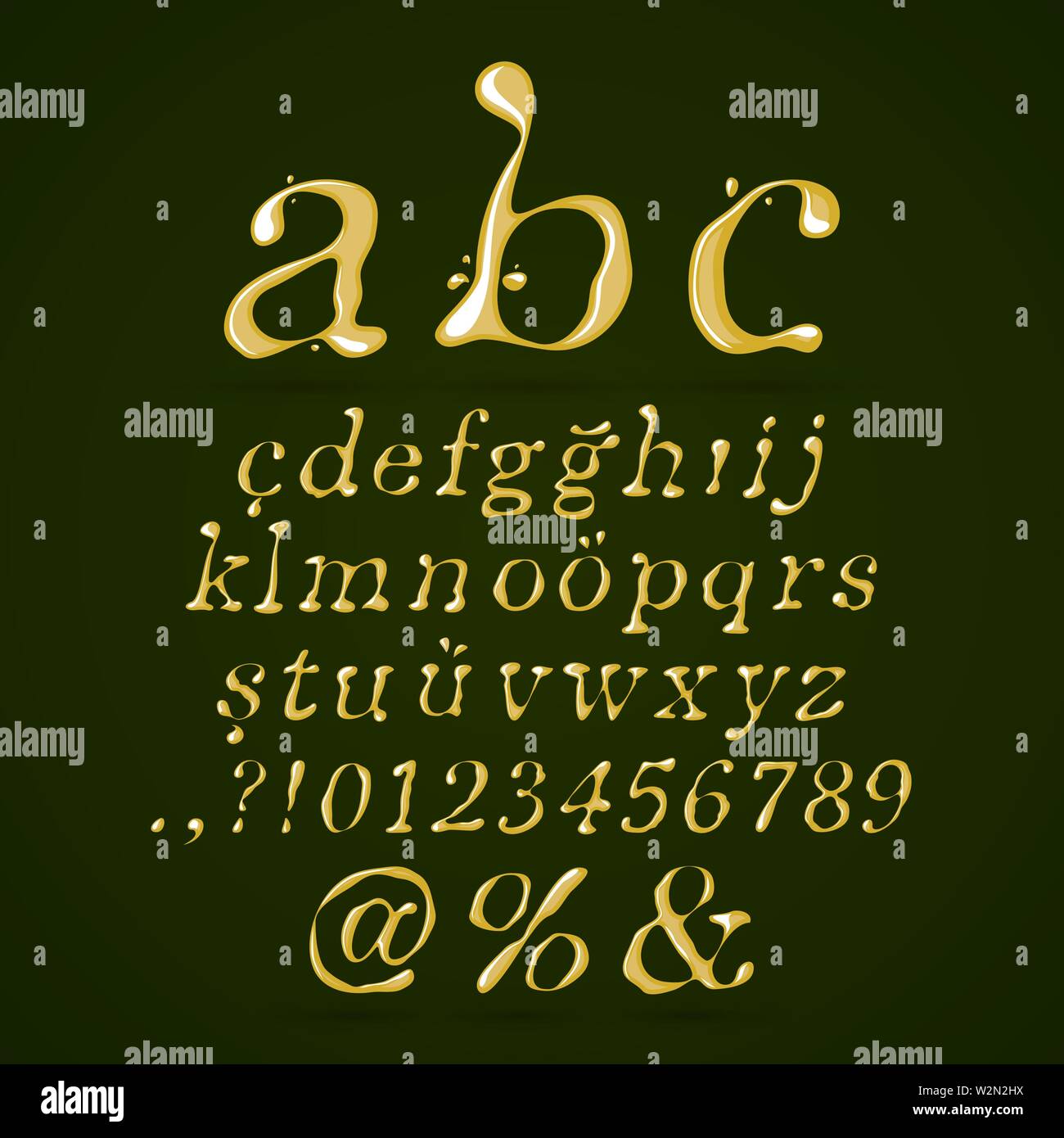 Olive oil alphabet Stock Vector Image & Art - Alamy