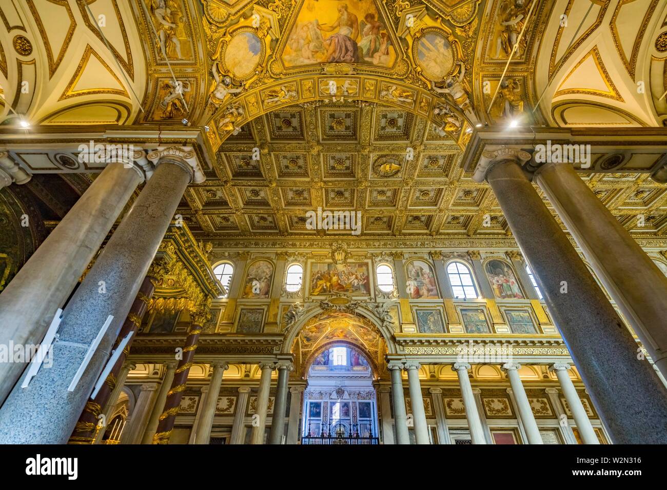 Ceiling of santa maria maggiore hi-res stock photography and images - Alamy