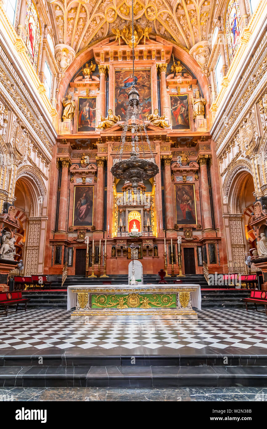 Altar interior cathedral inside mosque hi-res stock photography and ...
