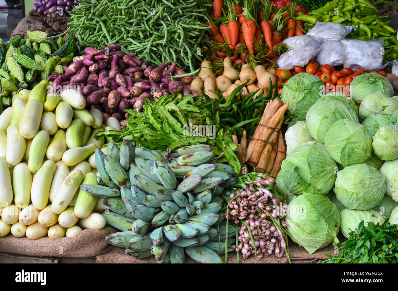 Indian vegetable stall hi-res stock photography and images - Alamy