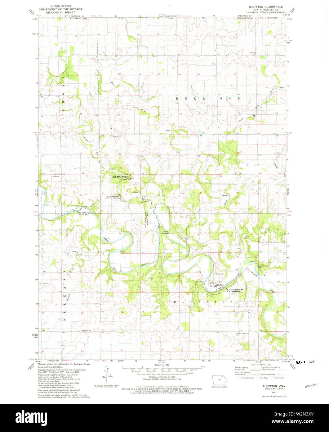 Map of bluffton hi-res stock photography and images - Alamy