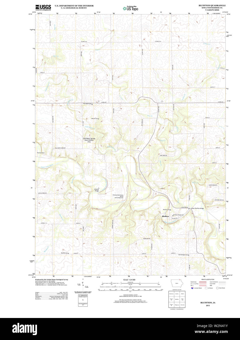 Map of bluffton hi-res stock photography and images - Alamy
