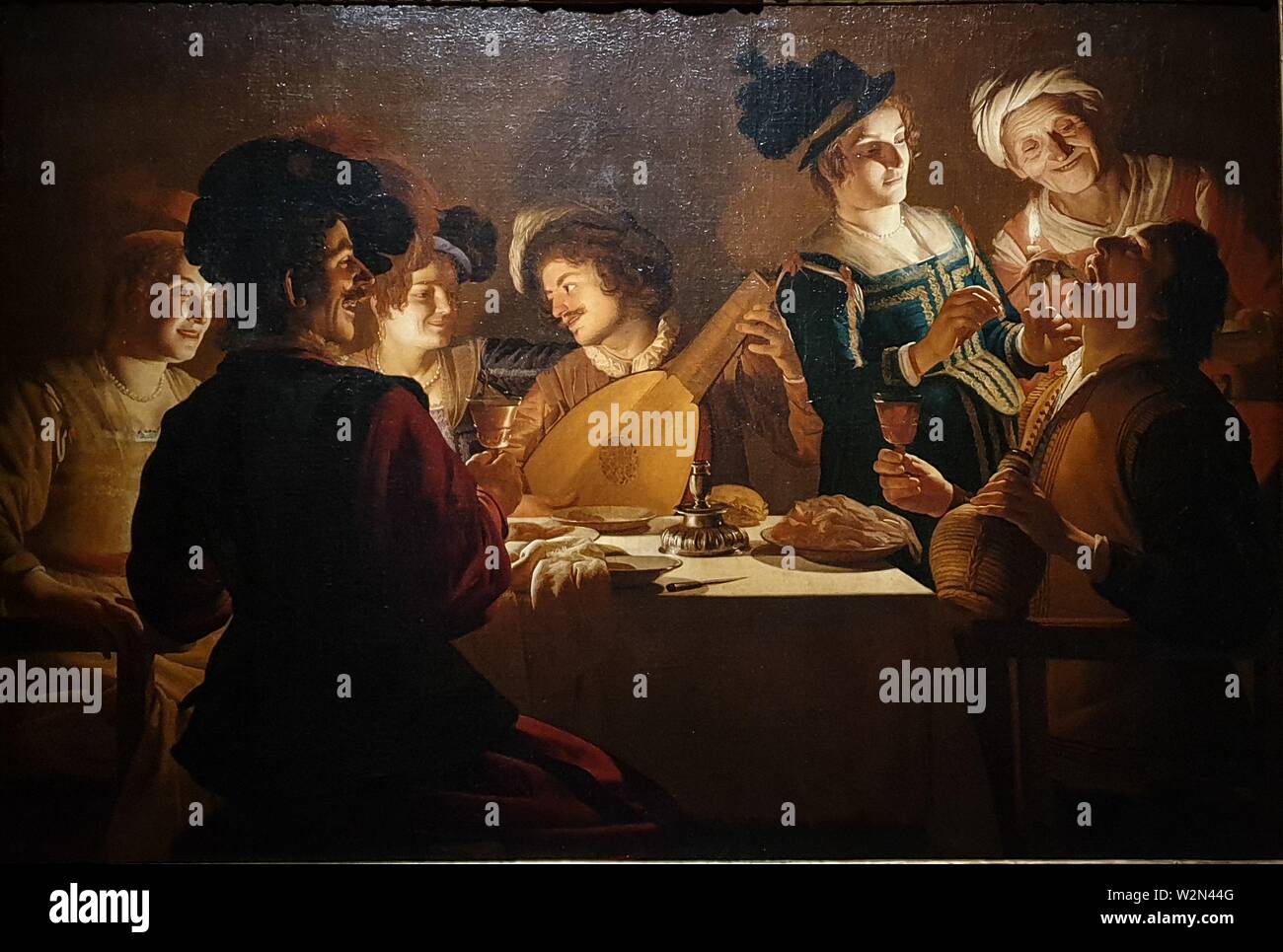 Merry company with a lute player hi-res stock photography and images ...