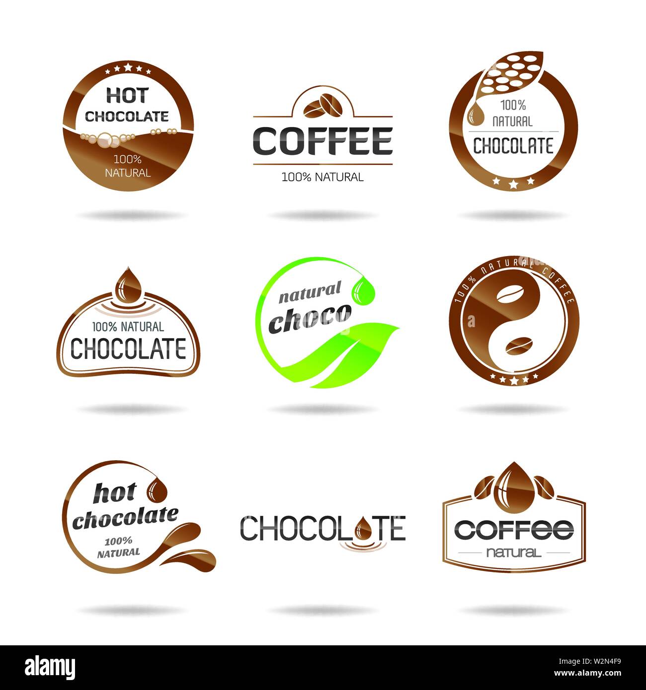 Creamy caramel Stock Vector Images - Alamy