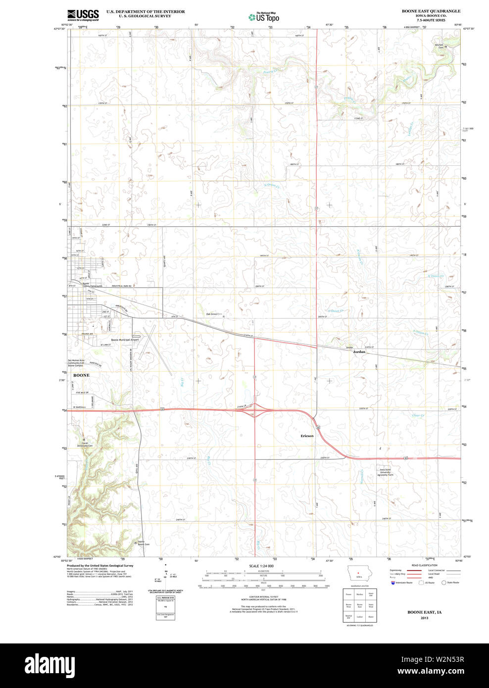 Boone Iowa Plot Map