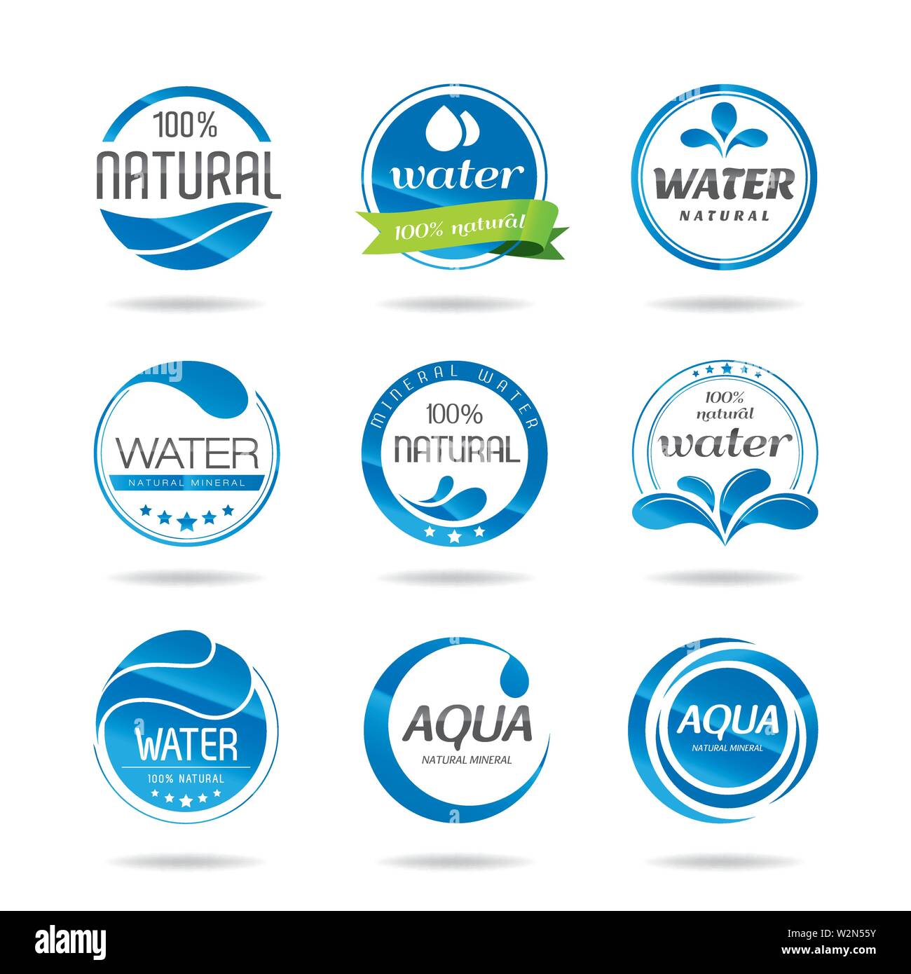 Water icon set Stock Vector Image & Art - Alamy