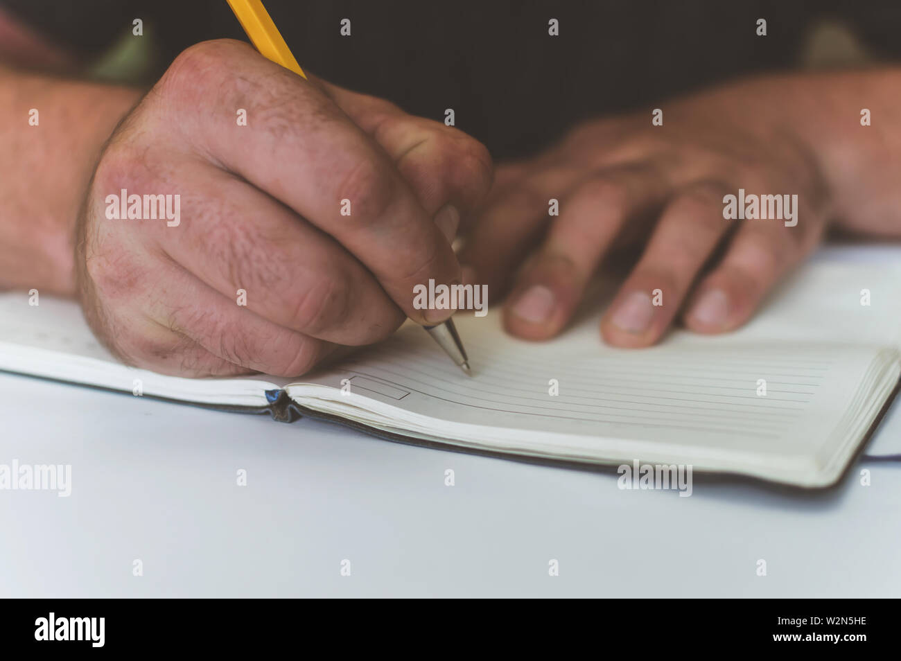 Notebook entry hi-res stock photography and images - Alamy
