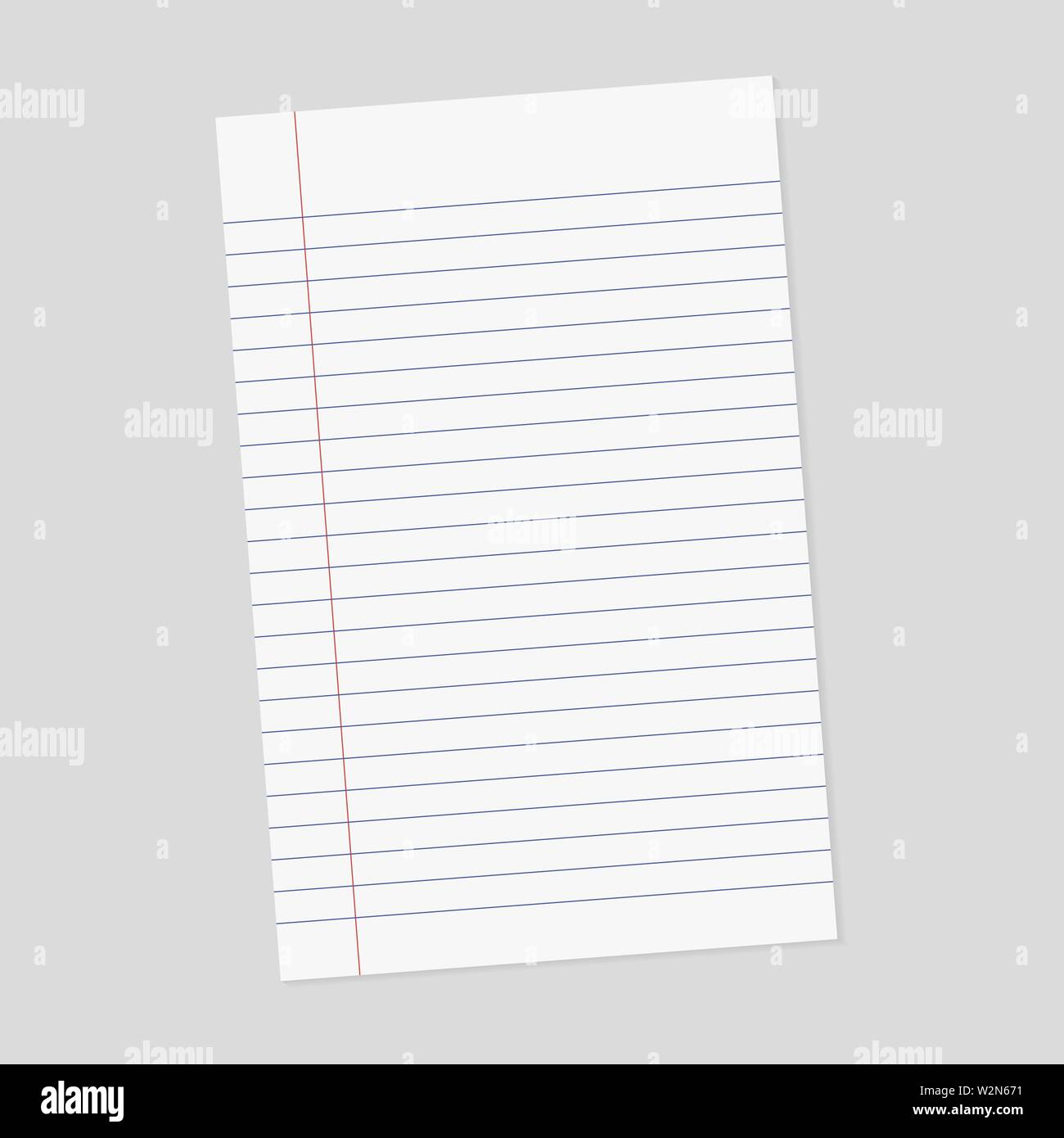 notebook paper list background. Vector eps10 illustration Stock Vector ...