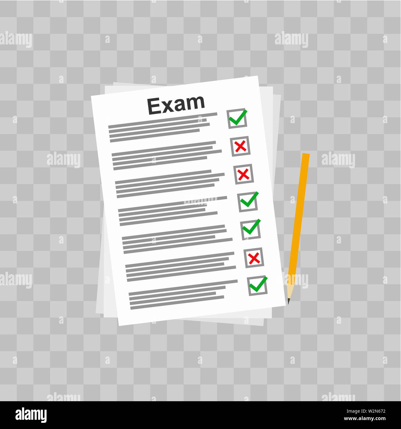 Exam papers student Stock Vector Images - Alamy