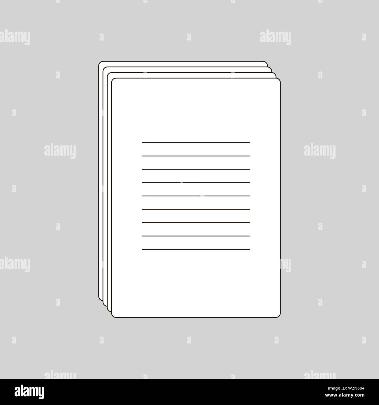 notebook paper list background. Vector eps10 illustration Stock Vector ...