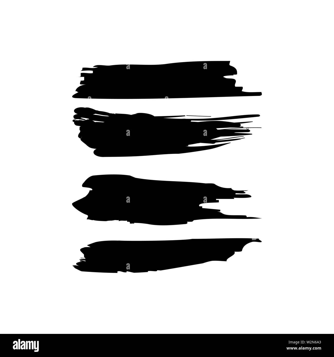 Brush line painting icons set. vector eps10 Stock Vector Image & Art ...