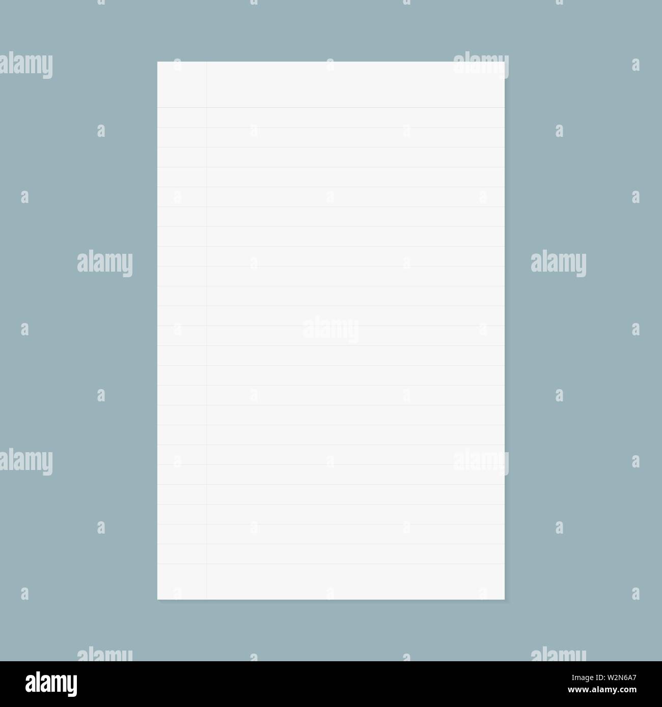 notebook paper list background. Vector eps10 illustration Stock Vector ...
