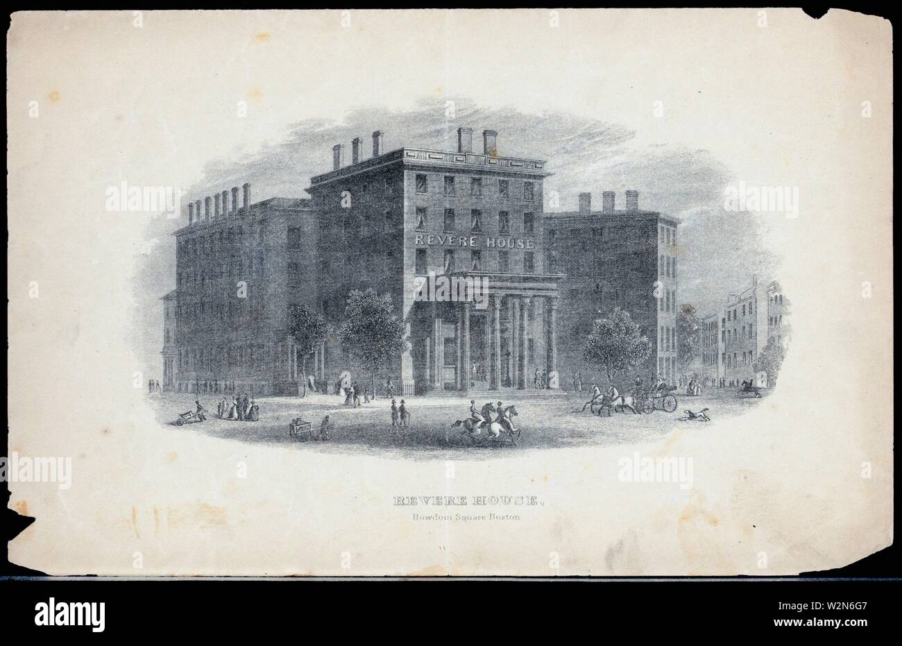 DAILY MENU [held by] REVERE HOUSE [at] ""BOSTON, MA"" (HOTEL). Buttolph ...