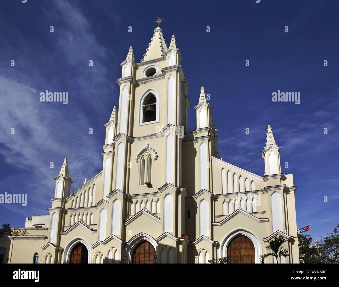 Church Santo Angel Custodio in Havana. Cuba Stock Photo - Alamy