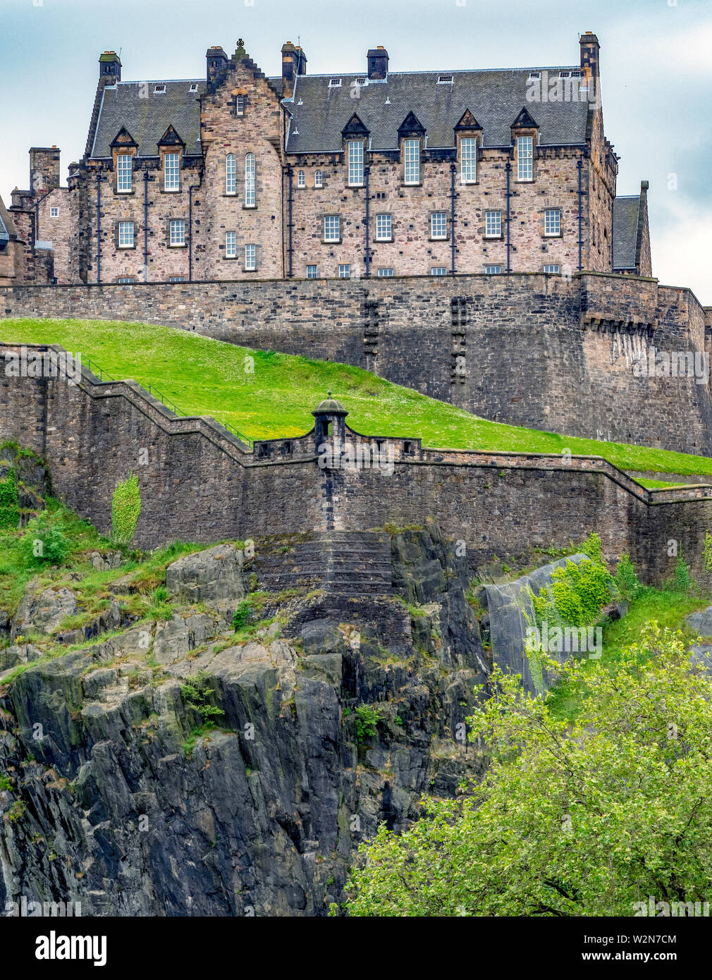 Portrait image of Edinburgh Castle taken from Castle Street, Edinburgh ...