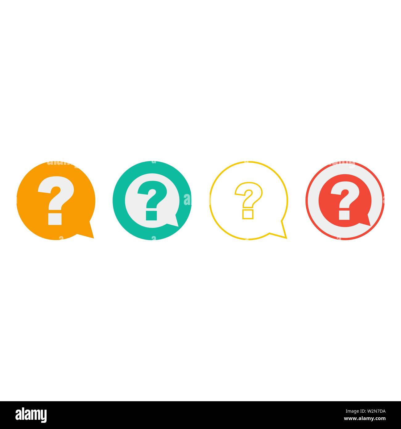 Question mark pictogram icon sign. Vector eps10 Stock Vector Image ...