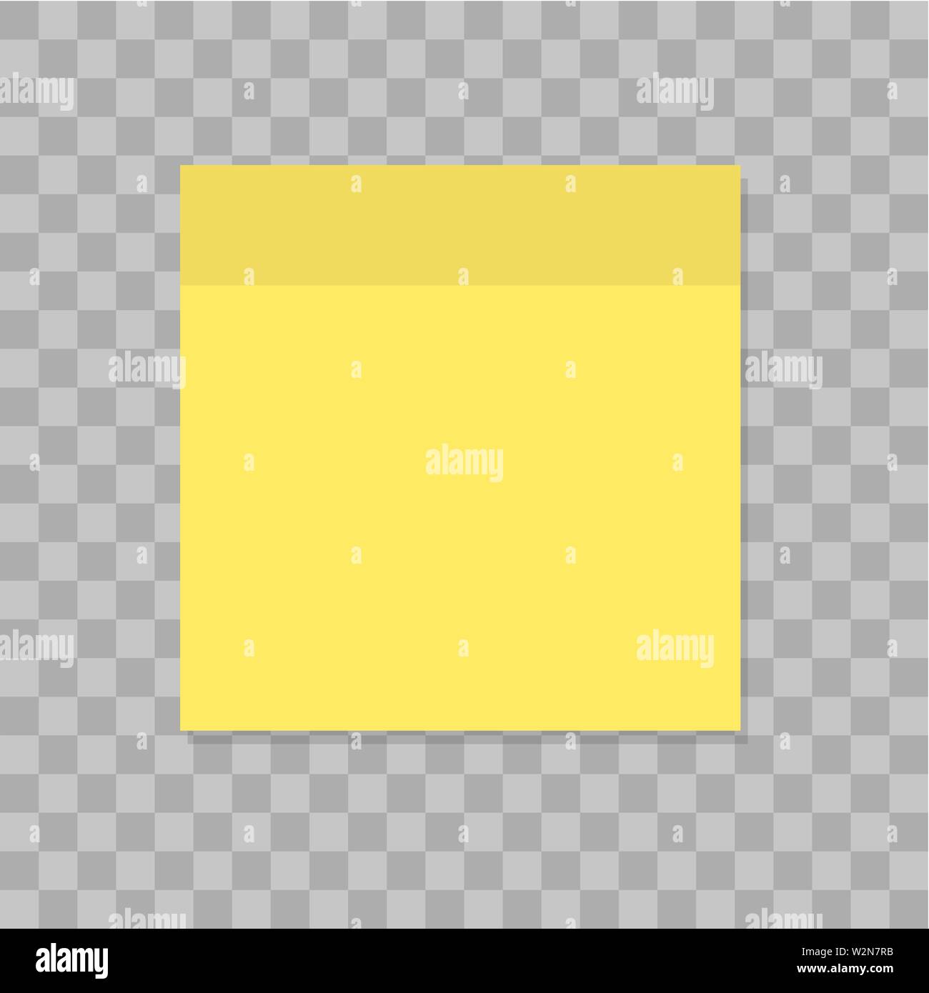 Sticker paper list isolated on transparent background Stock Vector ...