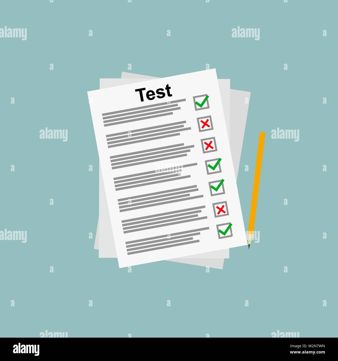 Exam papers student Stock Vector Images - Alamy
