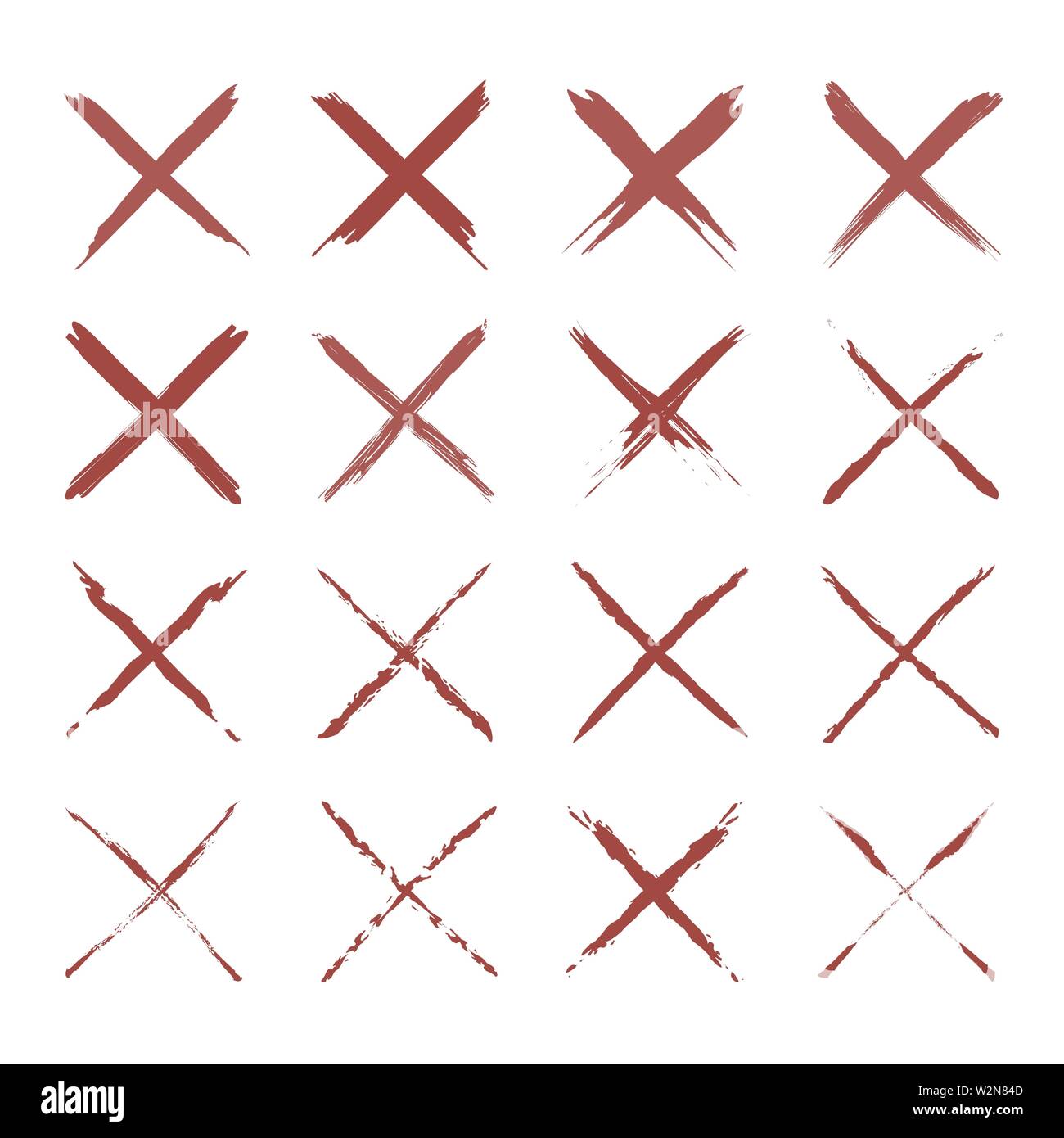 Red x symbol hi-res stock photography and images - Alamy