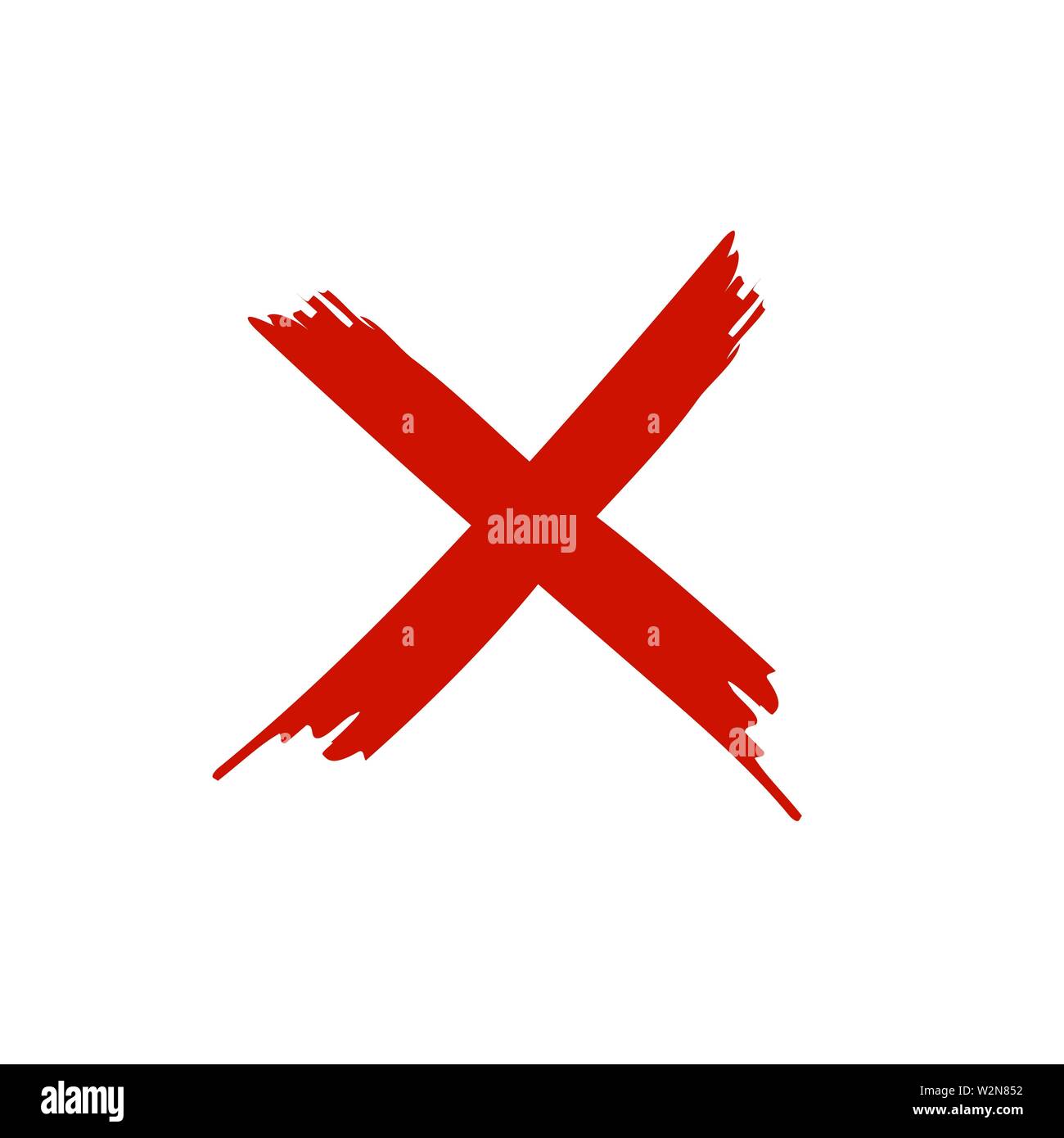 Red x paint Cut Out Stock Images & Pictures - Alamy