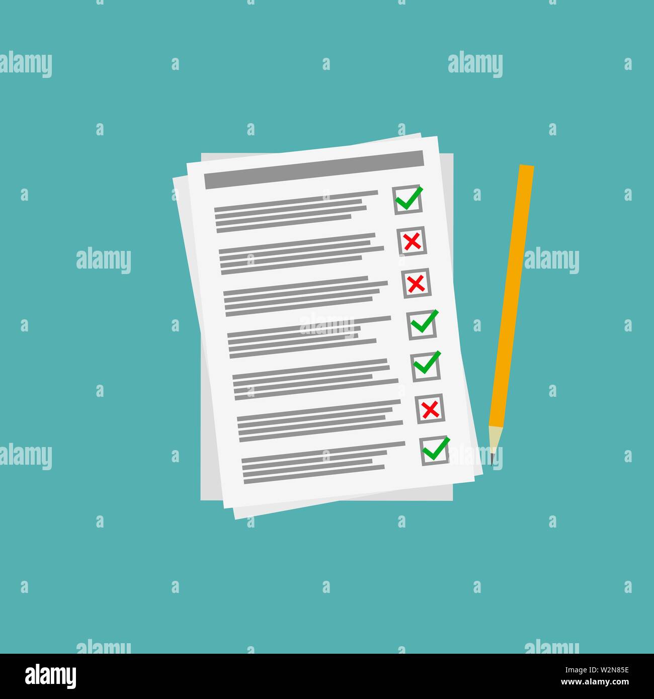 Exam papers student Stock Vector Images - Alamy