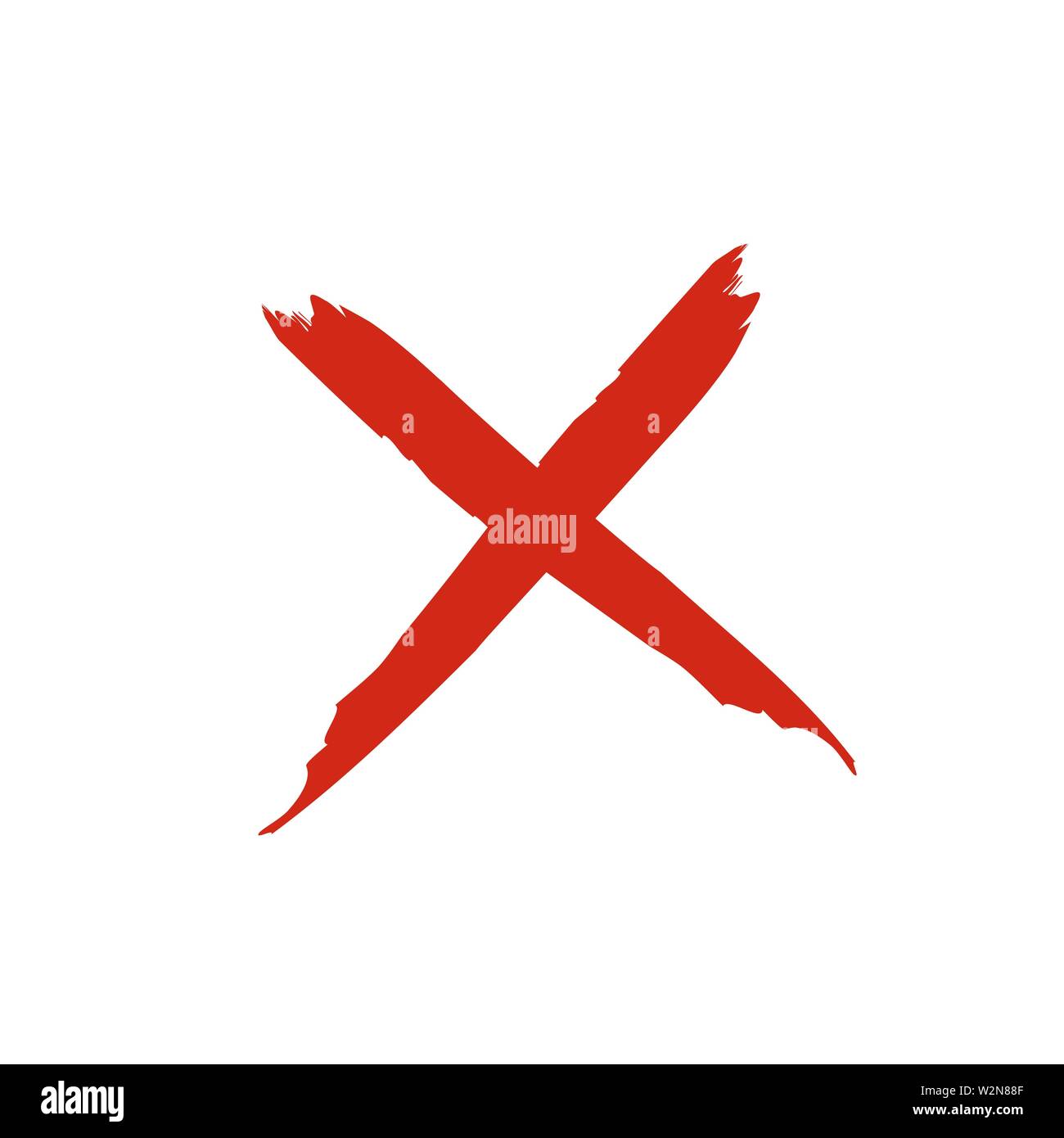 X letter brush icon sign isolated on background. Vector Stock Vector ...