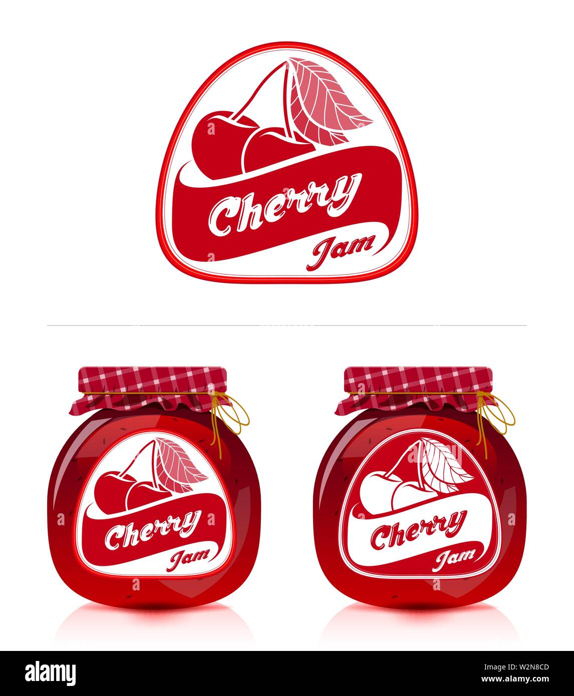 Berry jam jar icon Cut Out Stock Images & Pictures - Alamy