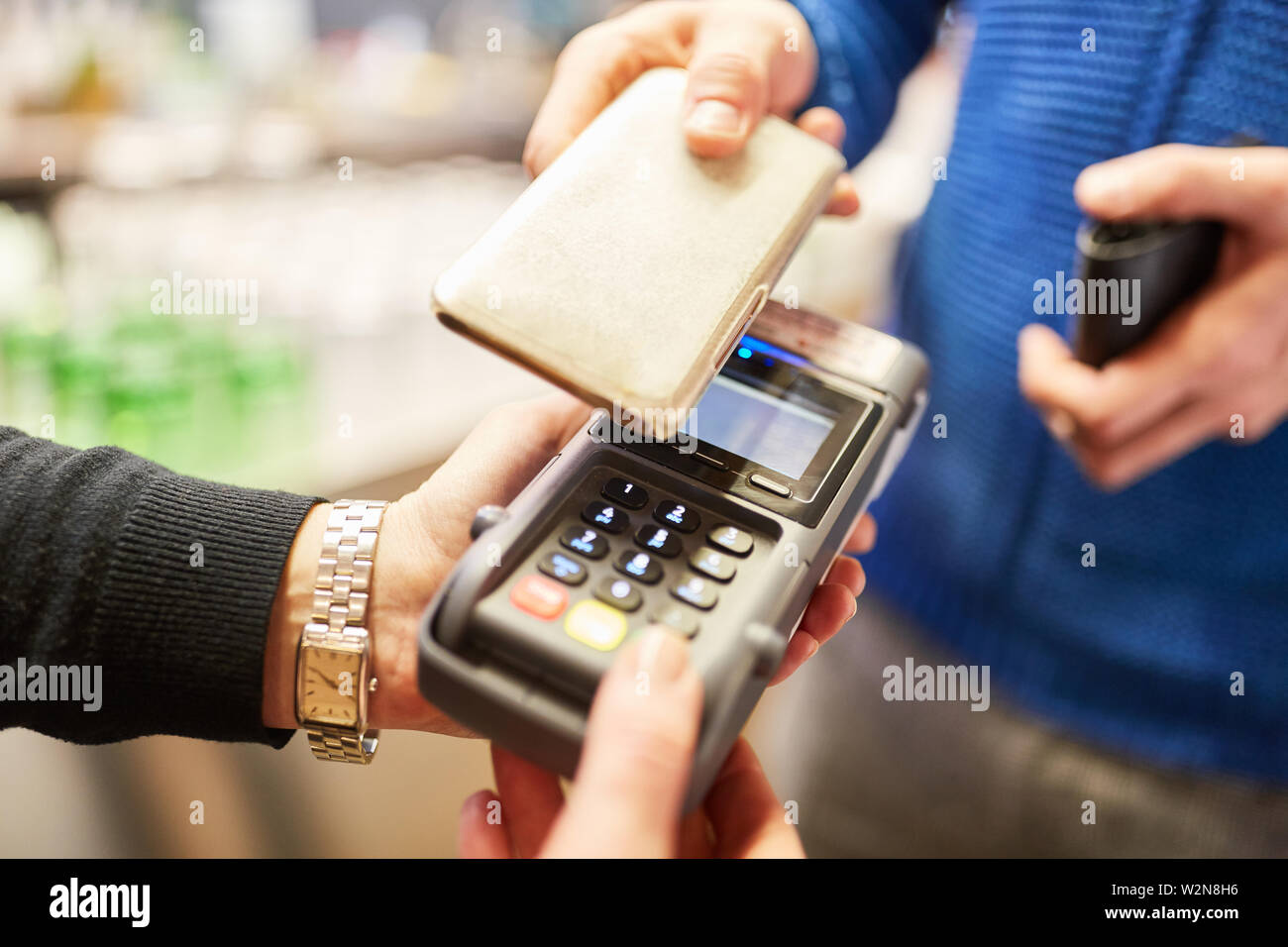 Mobile payment bar High Resolution Stock Photography and Images - Alamy