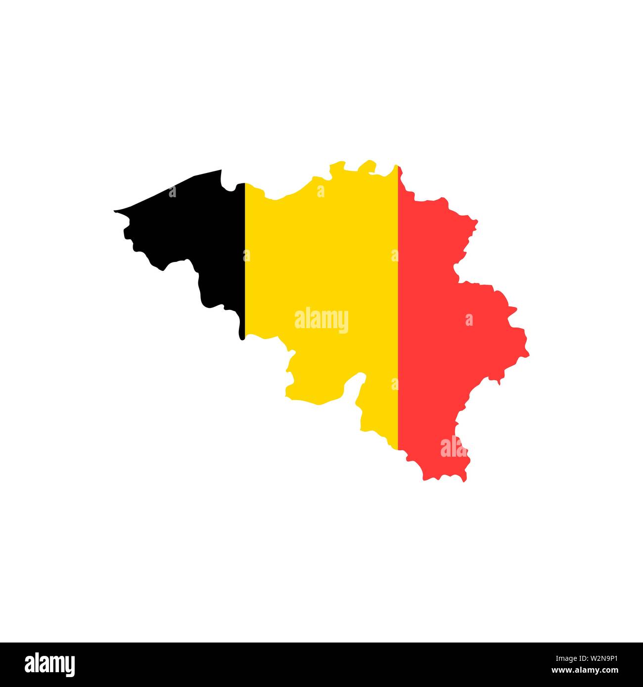 Belgium flag map icon background. Vector eps10 Stock Vector Image & Art ...