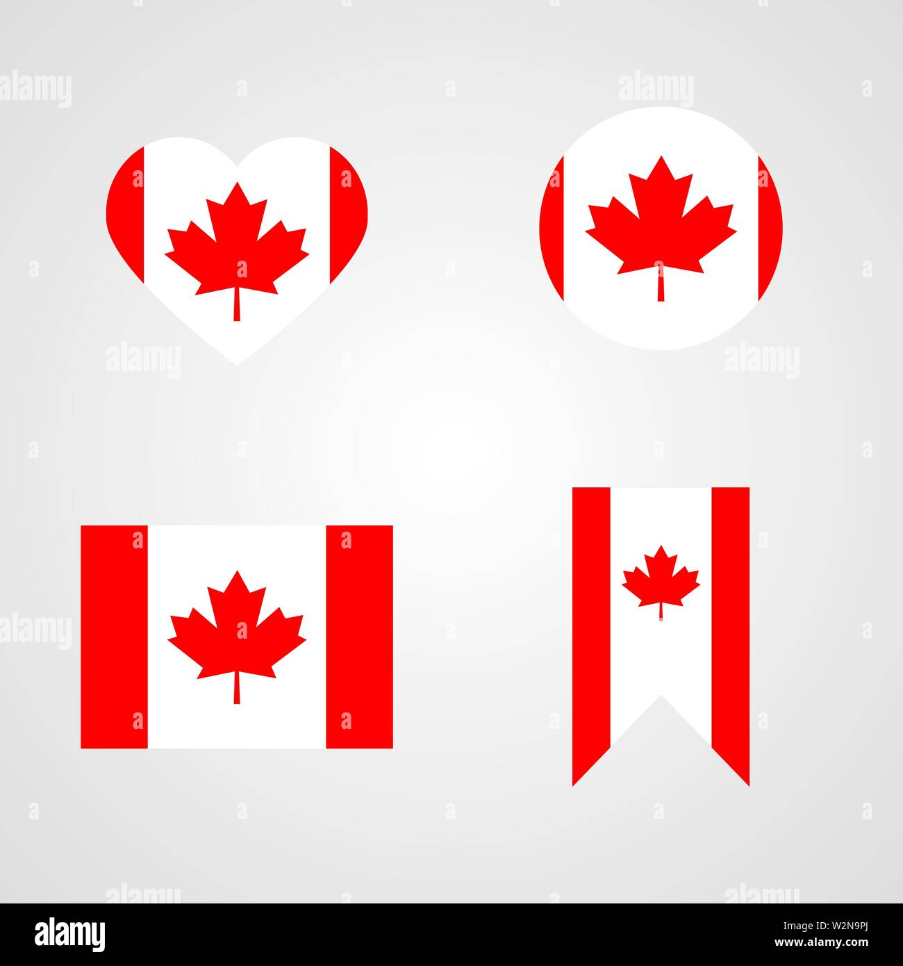 Canada flag sign with leaf. Icons. Vector Stock Vector Image & Art - Alamy