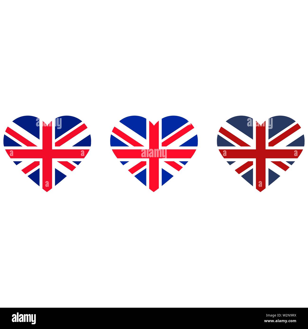 United Kingdom flag heart icon. Vector eps10 Stock Vector Image & Art ...