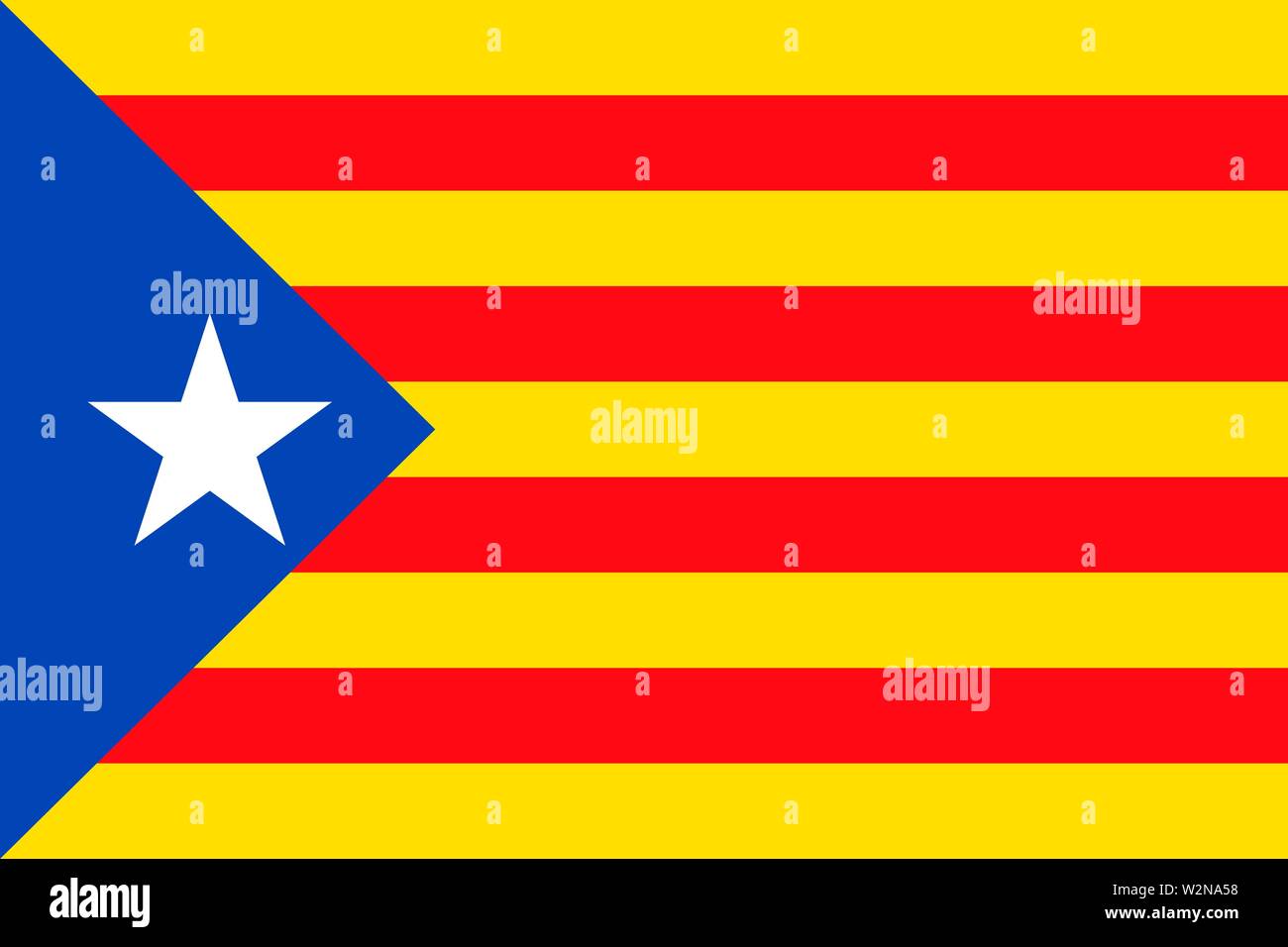 Catalonia flag sign icon background. Vector illustration Stock Vector ...