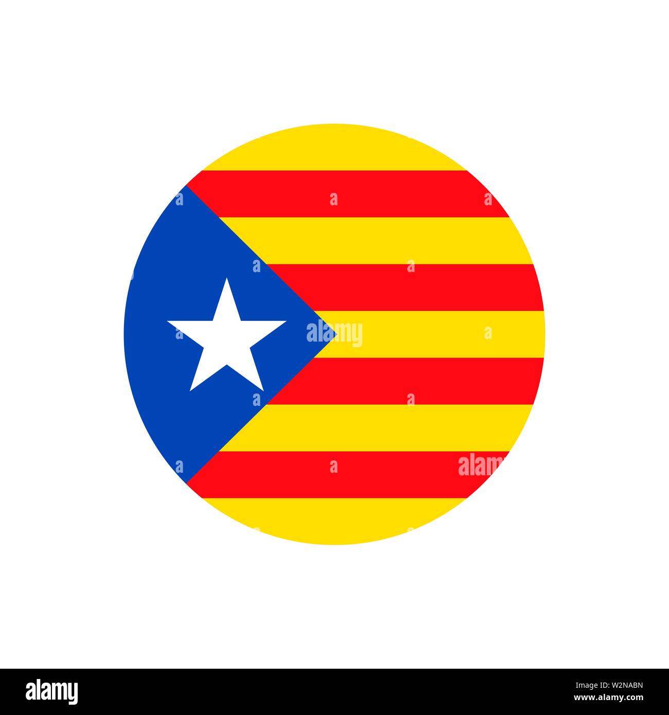 Catalonia flag sign icon background. Vector illustration Stock Vector ...
