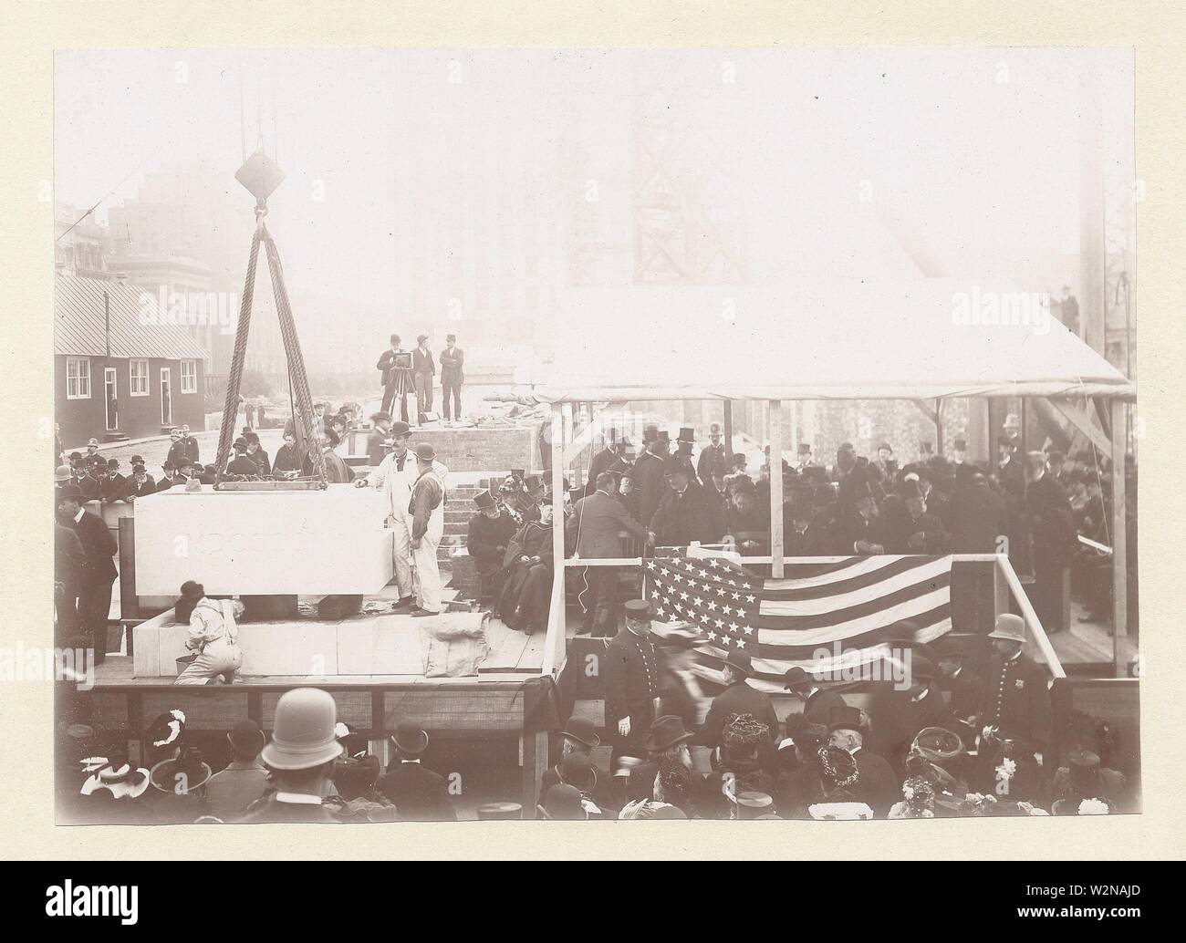 At cornerstone laying new hi-res stock photography and images - Alamy